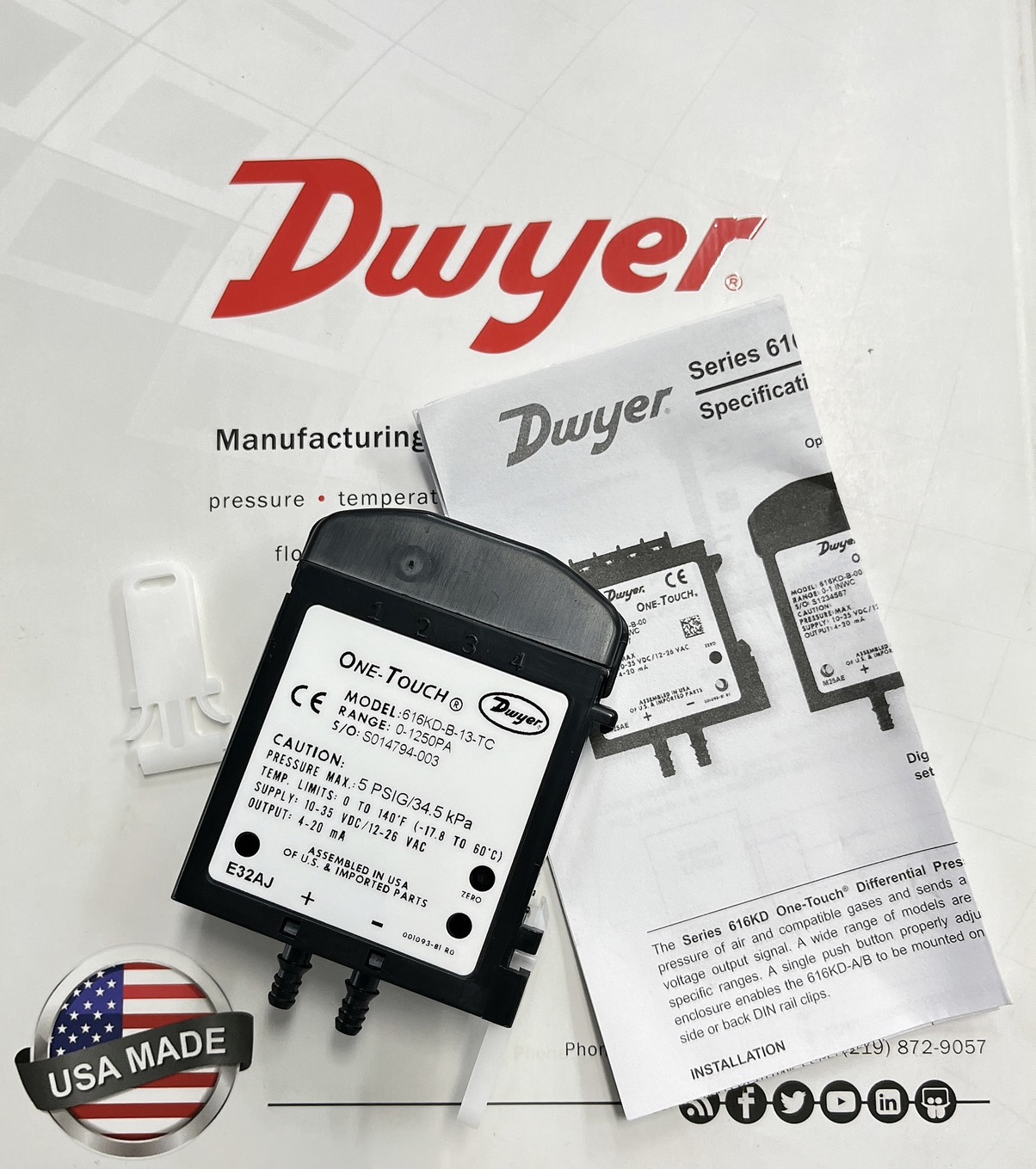 616KD-B-13-TC-Dwyer專業代理-微差壓錶-浮子流量計-貝鑫科技有限公司